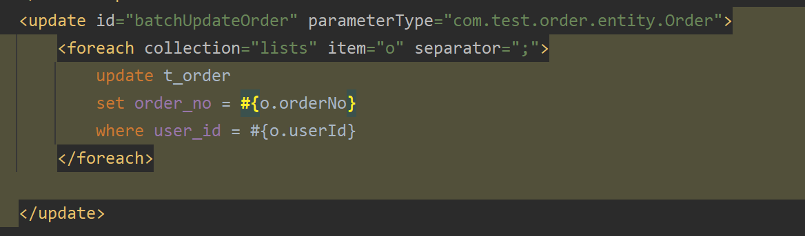 The for loop under batch update only modifies the table name of the first statement · Issue ...