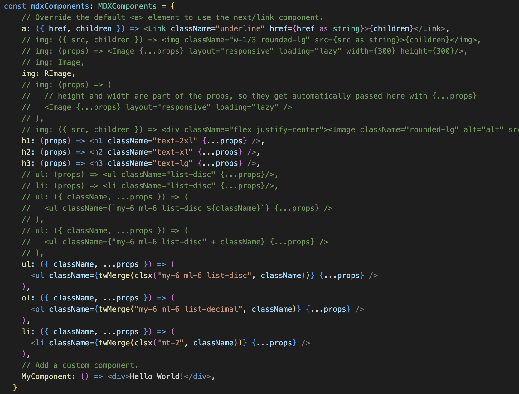 custom mdx-components styling not working: Contentlayer conflicts with Tailwind Preflight ...