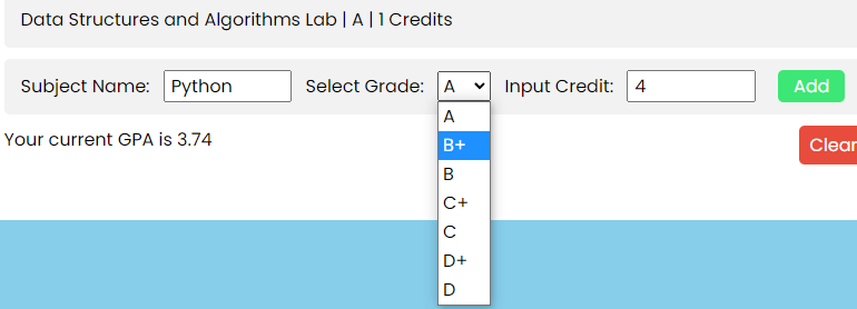 GitHub - deeckn/gpa-dee-mhai: It's hard to find an online GPA calculator with the same grading ...