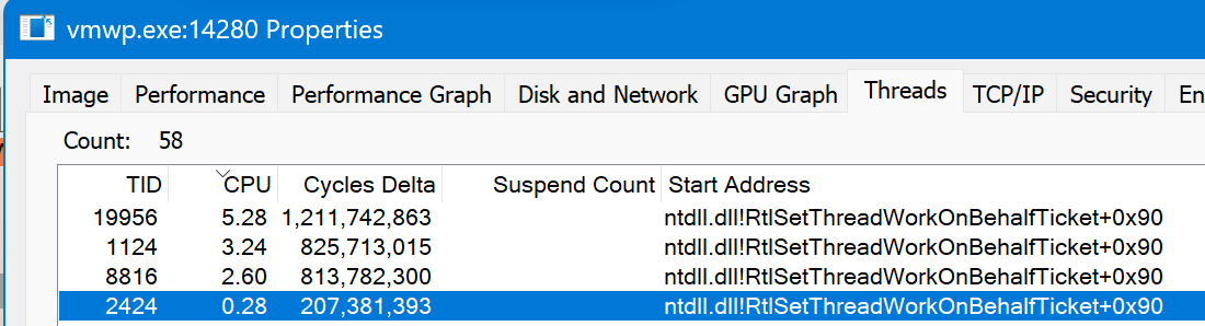 High CPU load (Virtual Machine Worker Process + System) when session is IDLE · Issue #819 ...