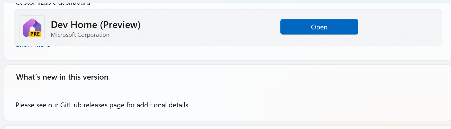 GitHub Releases should have artifacts mirroring the version deployed to the Microsoft Store ...