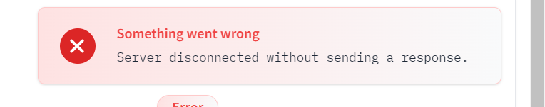 Server disconnected without sending a response. · Issue #203 · IDEA ...