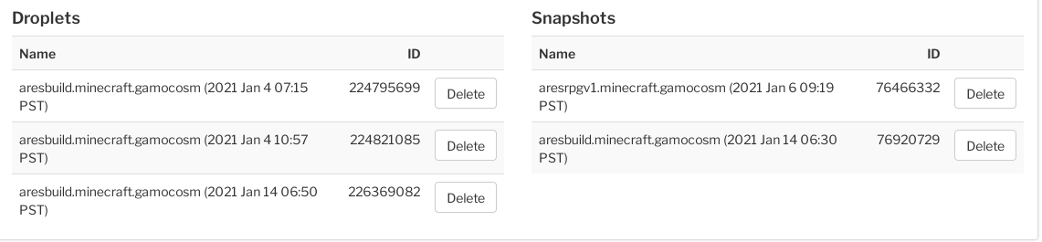 Duplicate droplets for the same server · Issue #138 · Gamocosm/Gamocosm · GitHub