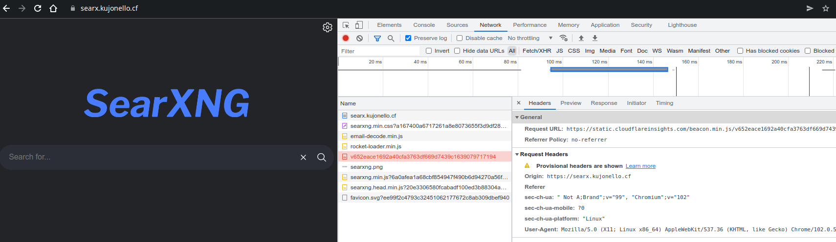 Add https://searx.kujonello.cf · Issue #33 · searxng/searx-instances · GitHub