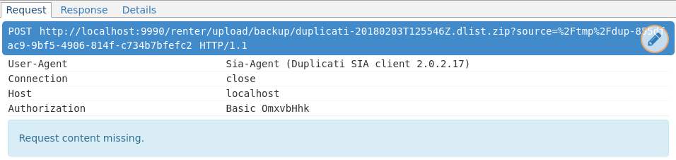 Can't use Sia backend with password authentification · Issue #3002 · duplicati/duplicati · GitHub
