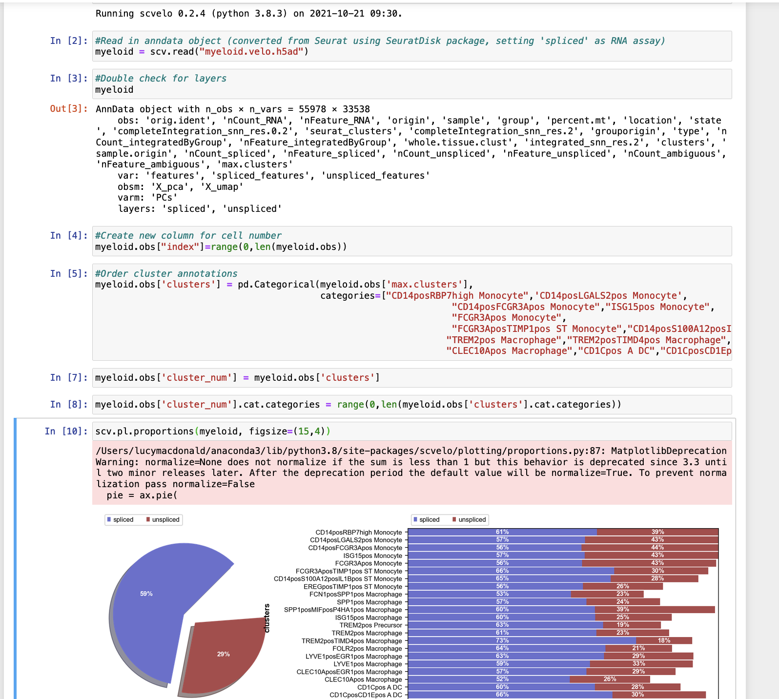 Incomplete scvelo.pl.proportions() · Issue #733 · theislab/scvelo · GitHub
