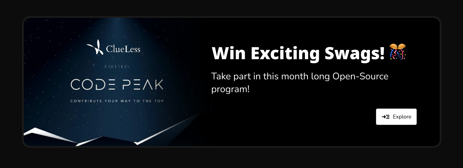 Design this Codepeak Section · Issue #447 · Clueless-Community/clueless-official-website · GitHub