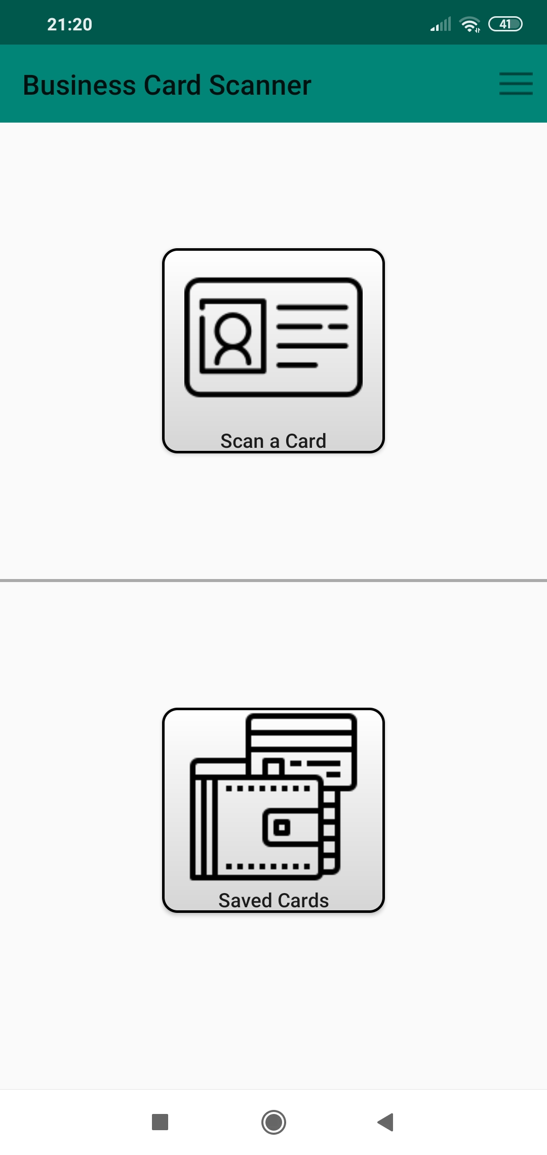 GitHub - titosx/BusinessCardScanner: An Android application that stores ...