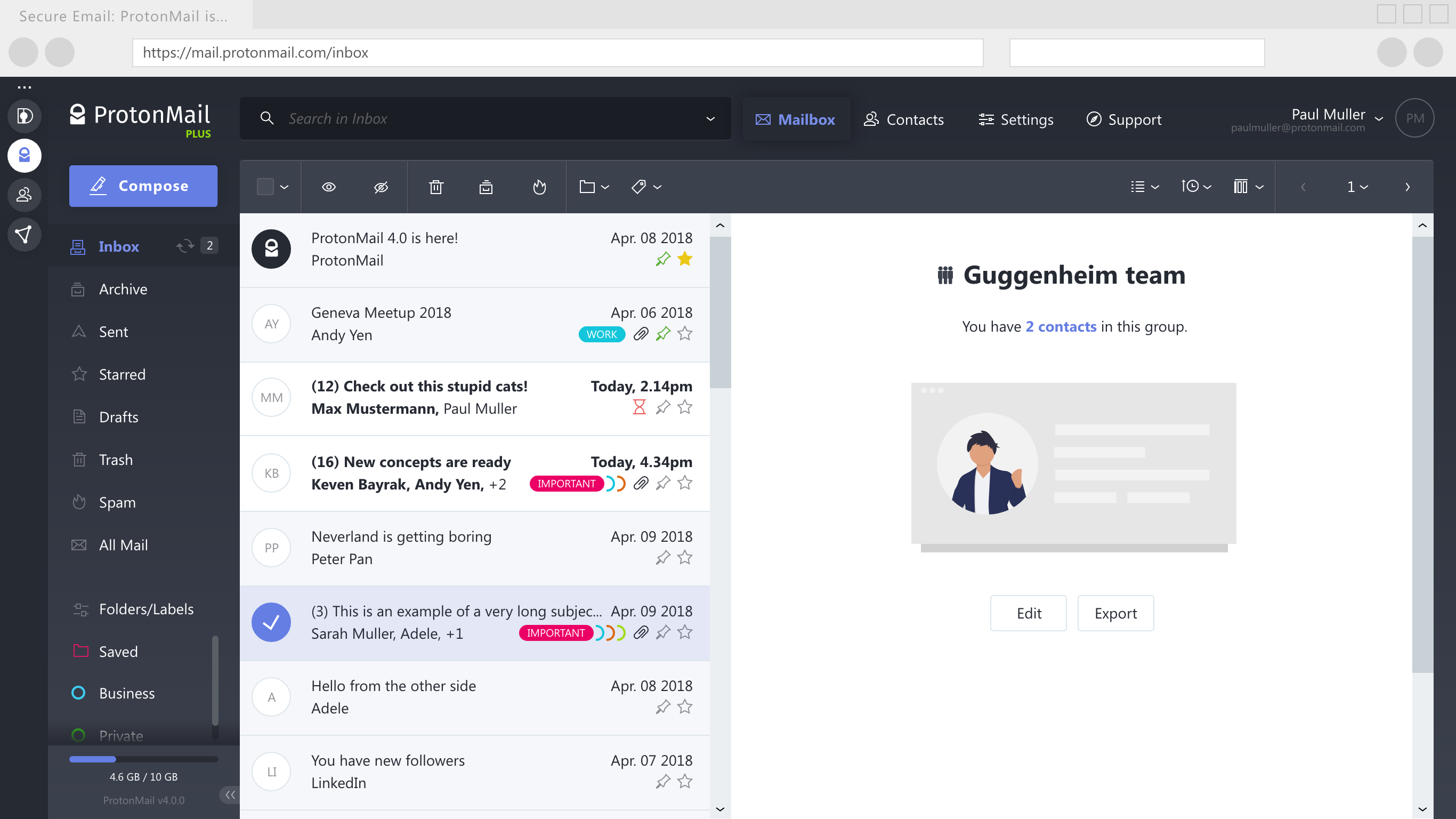 V4 polish - Multi-selection imagery · Issue #181 · ProtonMail/proton-contacts · GitHub