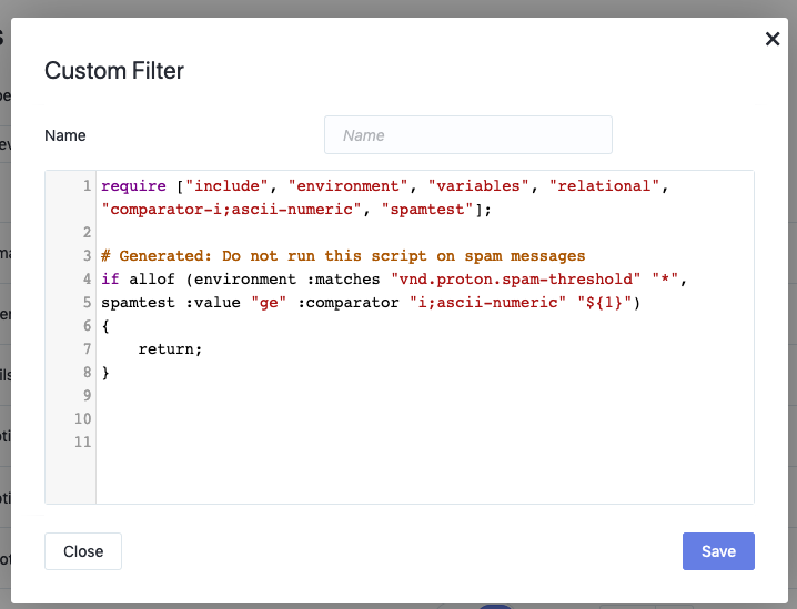 Add more help to Sieve filte modal · Issue #211 · ProtonMail/proton-mail-settings · GitHub