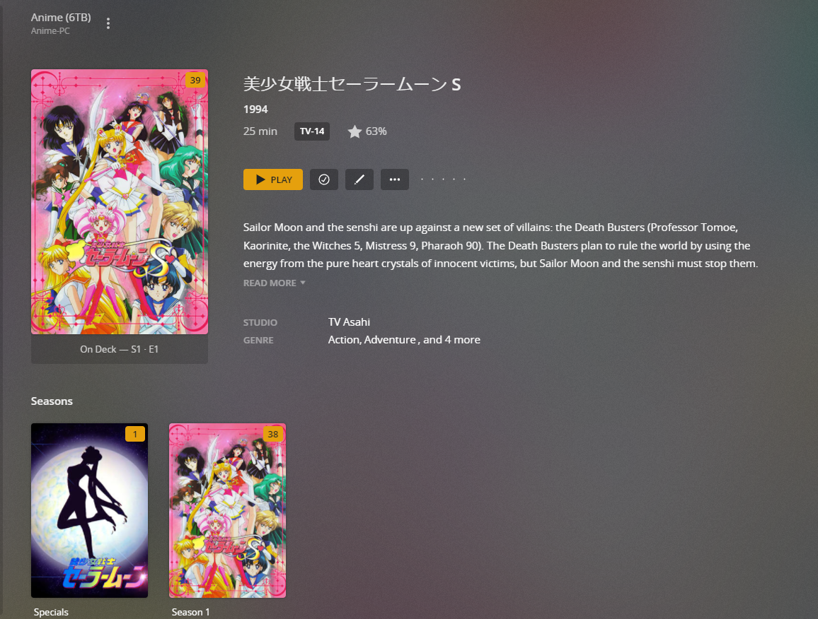 Issues with Sailor moon shows mapping the episode thumbnails to the live action one. Episode ...
