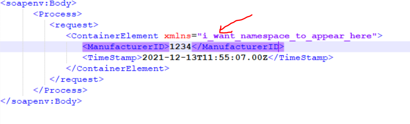 Unable to attribute my model to apply a given namespace to a specific element in generated WSDL ...