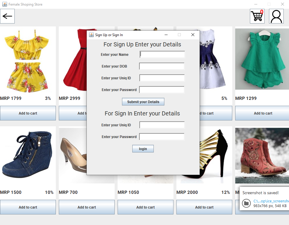 GitHub - UjjwalRanga/Shopping_DeskTop_Application: Simple Desktop GUI application using JAVA