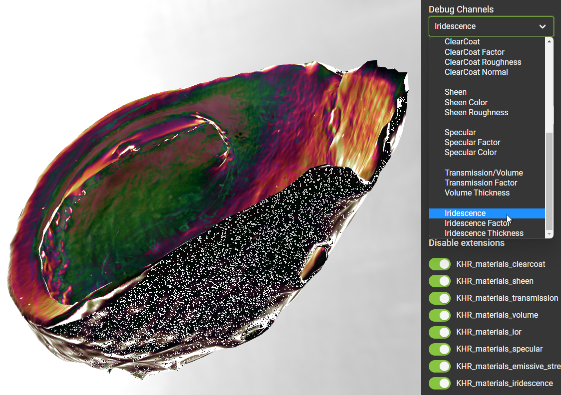 Iridescence debug view · Issue #464 · KhronosGroup/glTF-Sample-Viewer · GitHub