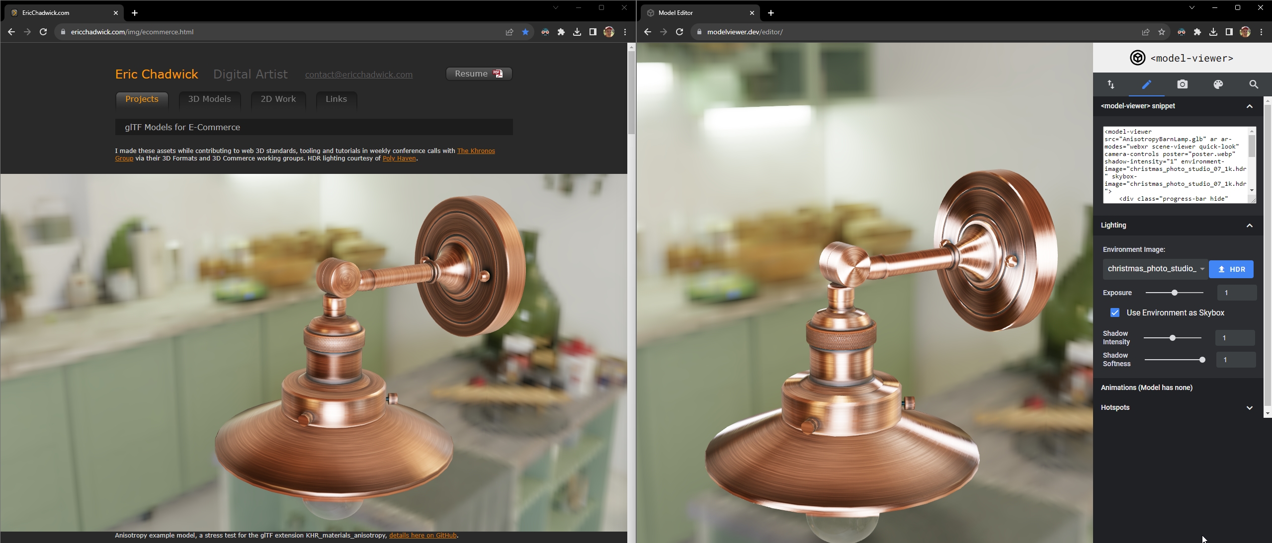 glTF Anisotropy extension not supported? · google model-viewer ...