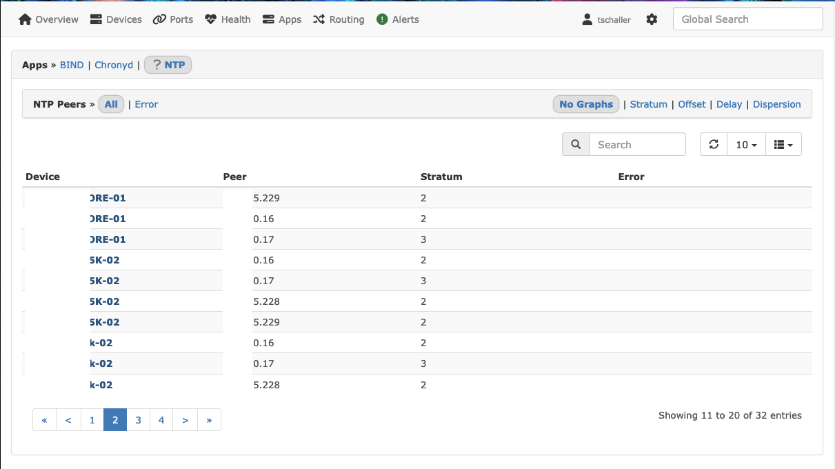 Paging issue in APPS -> NTP · Issue #15344 · librenms/librenms · GitHub