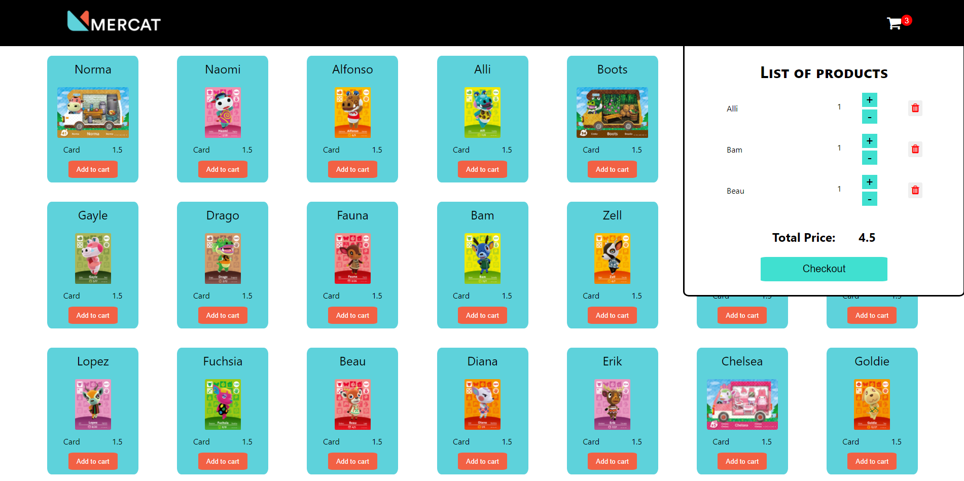 GitHub - Fmasgrau/mini-ecommerce: This will be a mini-ecommerce using the amiiboAPI. You can add ...