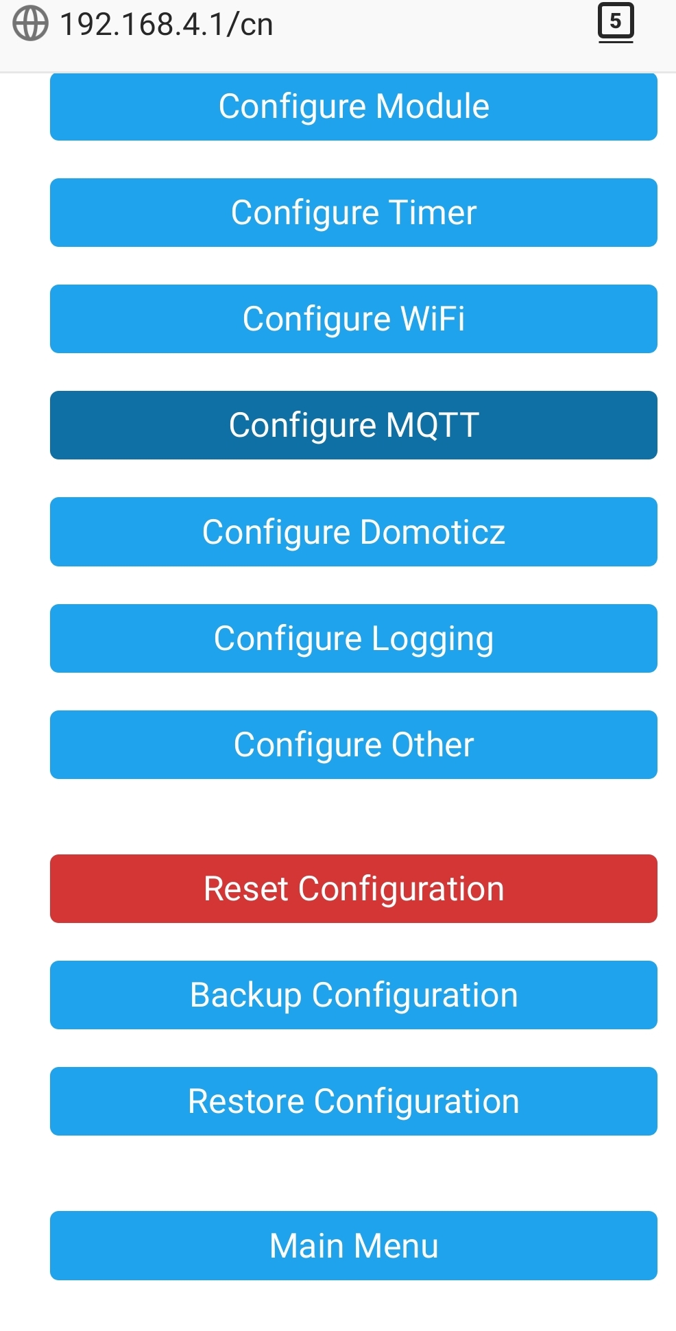 Sonoff Basic Resetting & Dumping Configuration · Issue #4174 · arendst/Tasmota · GitHub