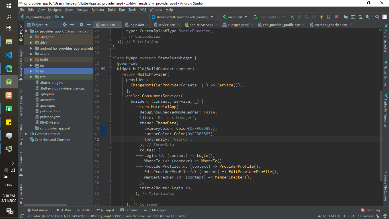 Provider works fine in Emulator but not on real device · Issue #381 · rrousselGit/provider · GitHub