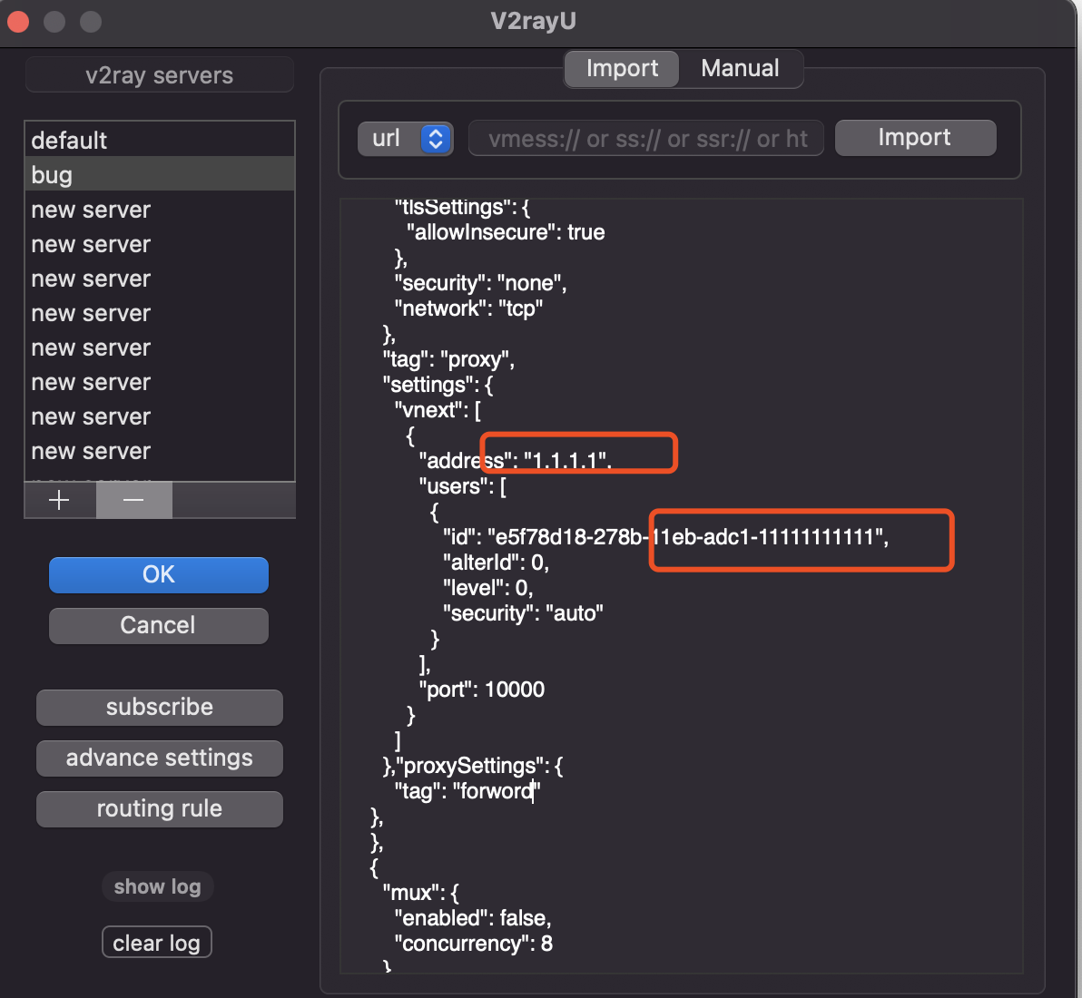 outbound being replaced when having more than 2 outbounds. · Issue #783 · yanue/V2rayU · GitHub