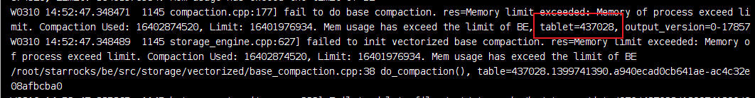 重建表过快导致产生脏数据的tablet · Issue #4133 · StarRocks/starrocks · GitHub