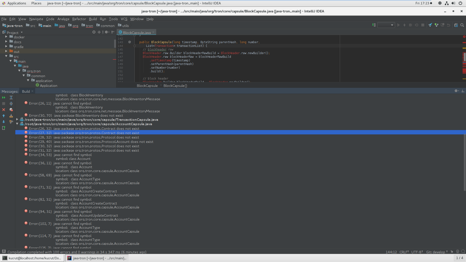 BUILD ERROR · Issue #1012 · tronprotocol/java-tron · GitHub