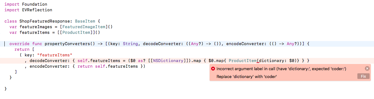 Nested Array parsing is Printable but Unreachable · Issue #278 · evermeer/EVReflection · GitHub