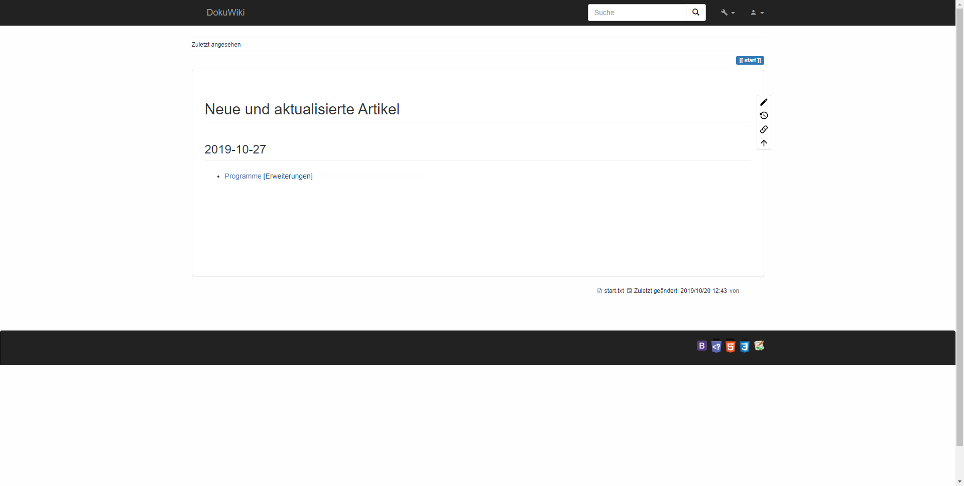 Footer not always at the bottom · Issue #441 · giterlizzi/dokuwiki-template-bootstrap3 · GitHub