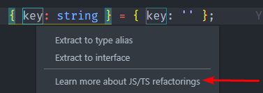 Feature request: add option to remove context item "Learn more about JS/TS refactorings" · Issue ...