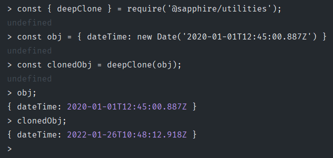 Bug `date` Parsing In `deepclone` · Issue 272 · Sapphiredevutilities · Github