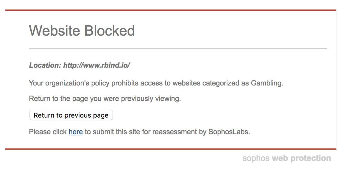 The entire rbind.io domain is categorized as "Gambling" by Sophos · Issue #378 · rbind/support ...