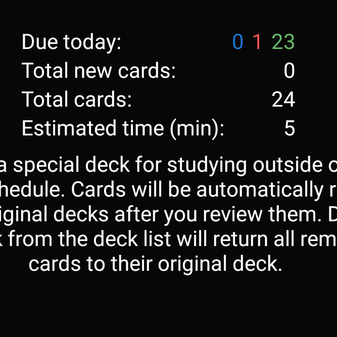 General stats doesnt show learning cards · Issue #7279 · ankidroid/Anki-Android · GitHub