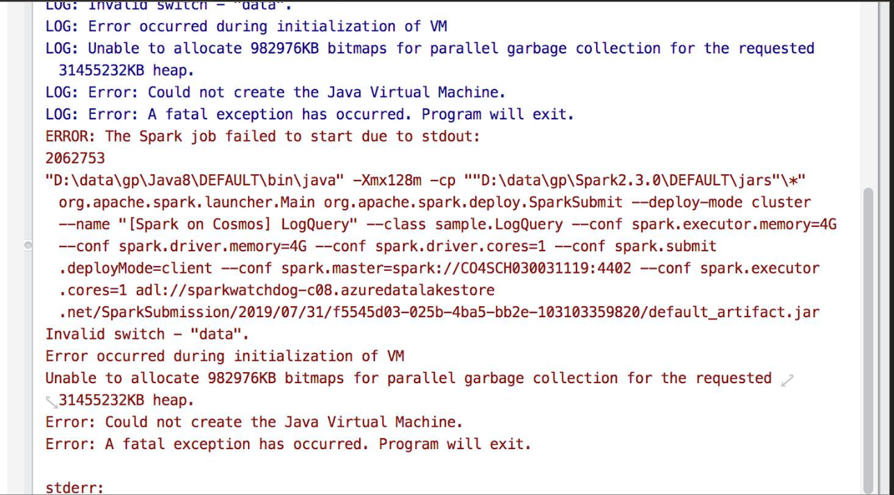 [IntelliJ][Mac] Job submission failed to Apache Spark on Cosmos · Issue #3309 · microsoft/azure ...