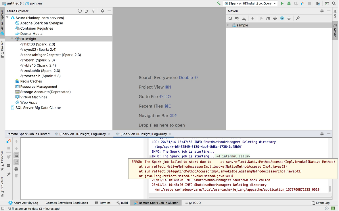 Intellij Esp Submit Job Failed · Issue 3928 · Microsoftazure Tools For Java · Github
