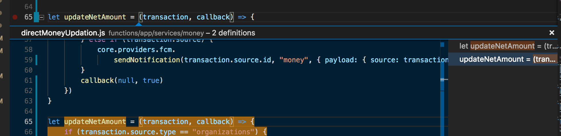 Duplicate definitions of const arrow function in js/ts · Issue #51682 · microsoft/vscode · GitHub