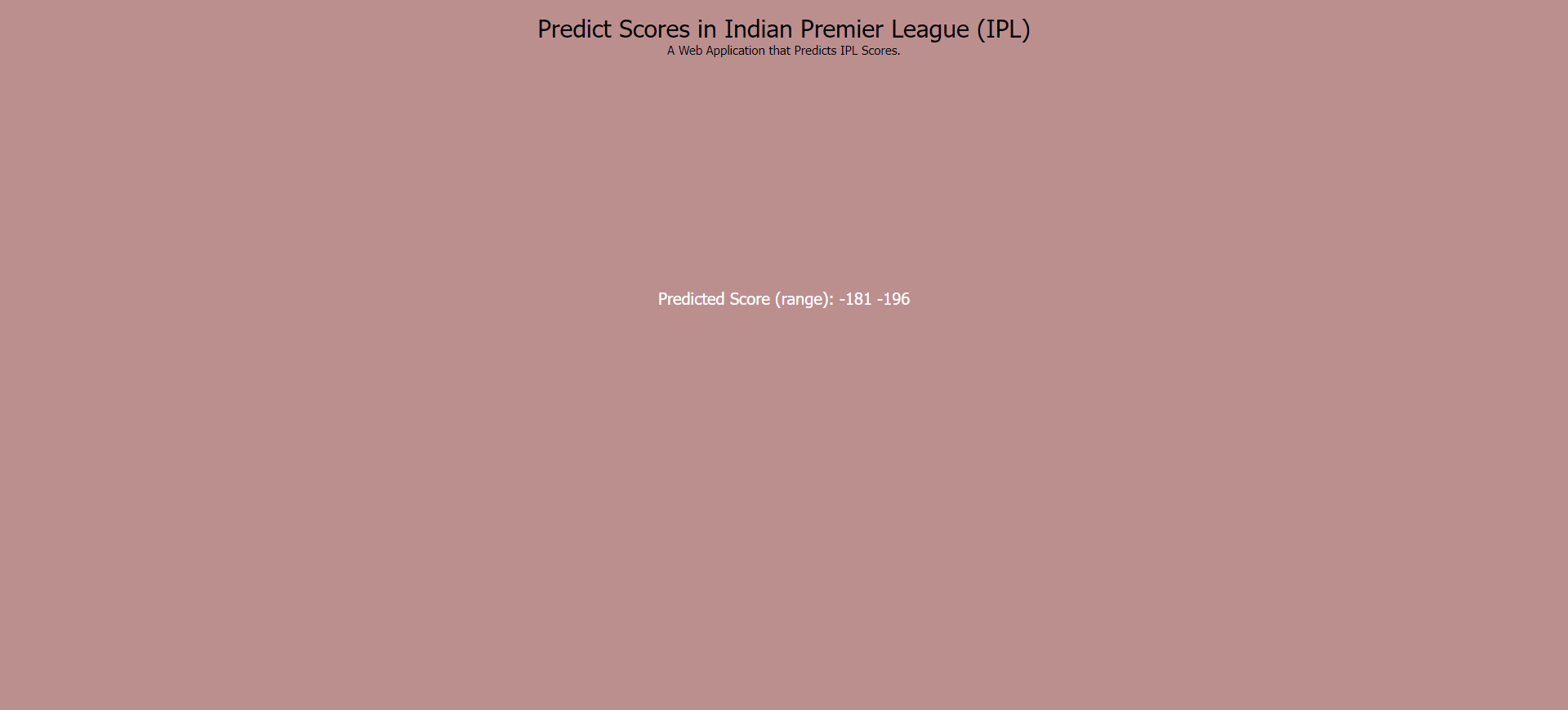 GitHub - GomathiL/mlproject-predict-iplscore: Predict the Score of an ...