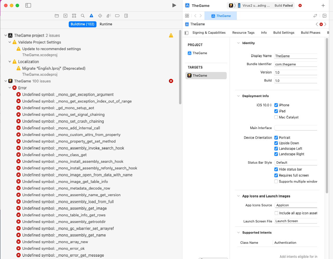 [3.5.rc2] iOS crash at startup · Issue #61413 · godotengine/godot · GitHub