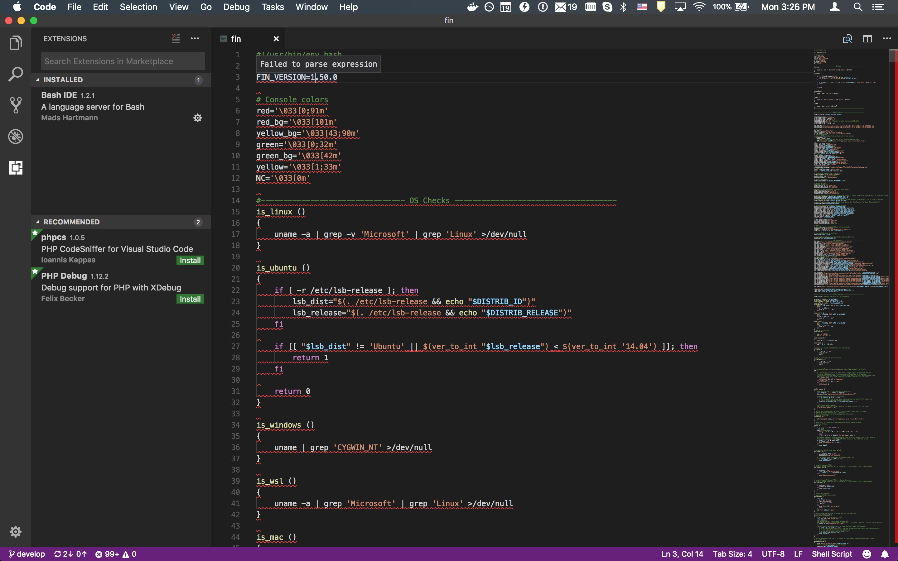 Multiple Parsing Problems · Issue 9 · Bash Lsp Bash Language Server · Github