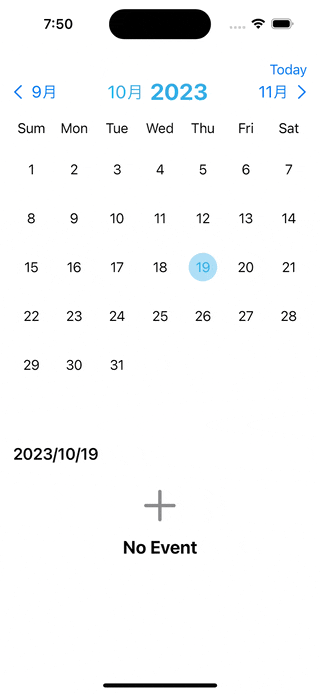 GitHub - tsonobe1/MonthlyCalendarSwiftUI