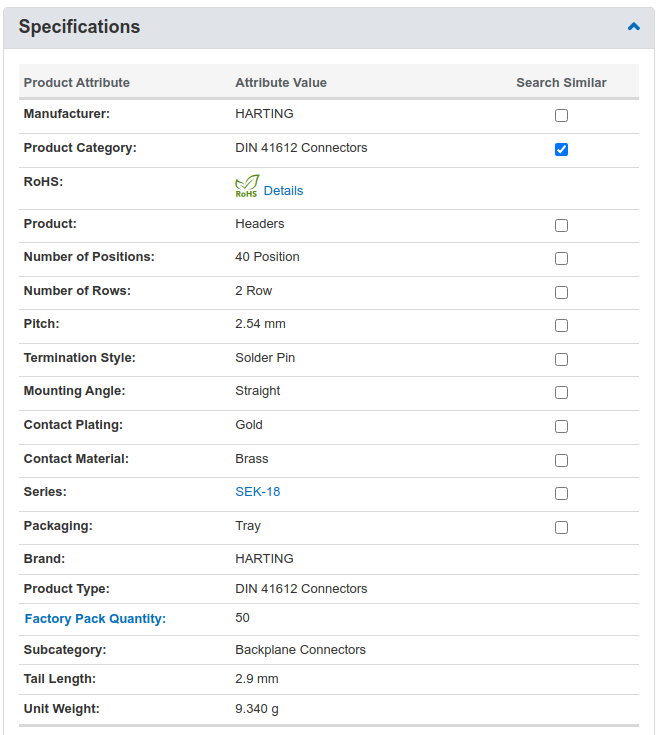 Mouser import to InvenTree missing parameter data. · Issue #74 · sparkmicro/Ki-nTree · GitHub