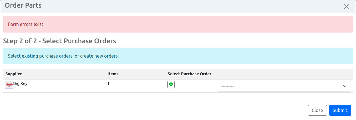 [BUG] Multi-step order parts form show error on step 2 · Issue #2531 ...