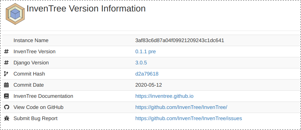 Invalid Block Tag Transa In Settingsparts · Issue 797 · Inventree