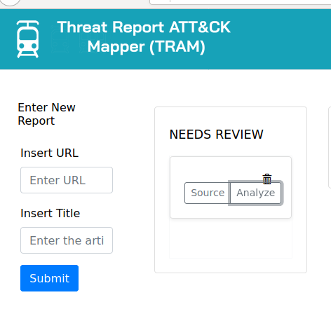 Blank report after submitting · Issue #17 · mitre-attack/tram · GitHub