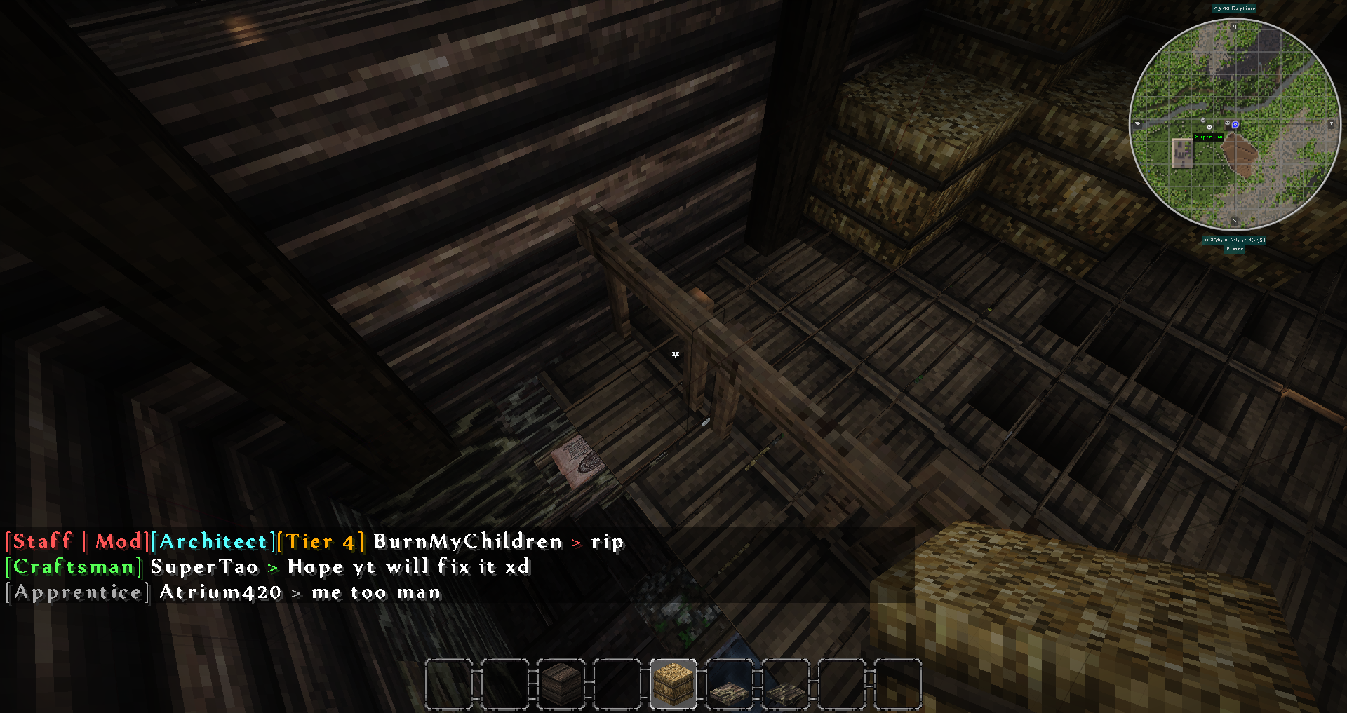 Board Blocks Turn See-Through when a block placed on top of them ...