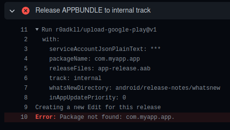 package not found · Issue #60 · r0adkll/upload-google-play · GitHub