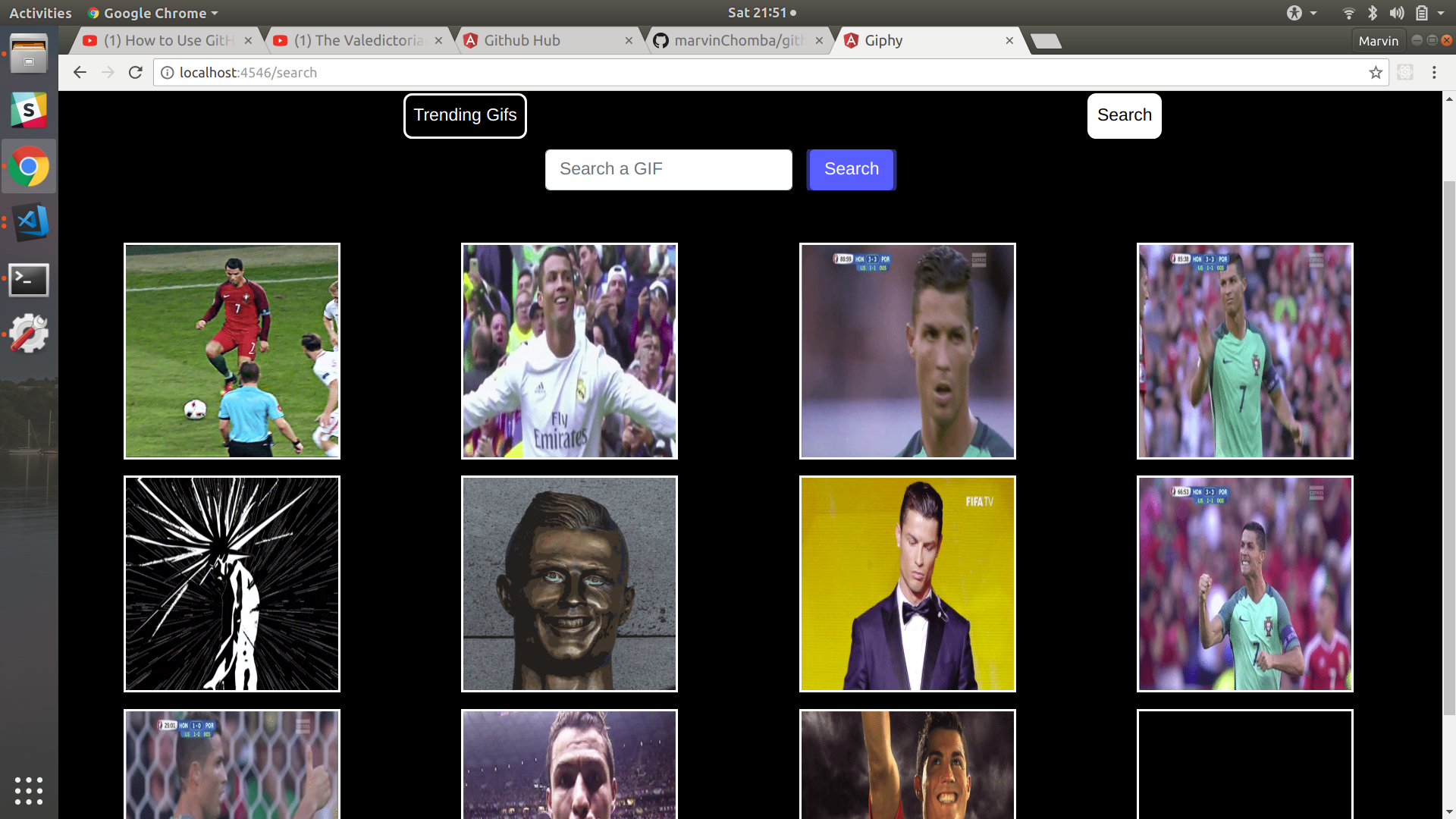 GitHub - marvinChomba/gifhub: A website where someone can view trending ...
