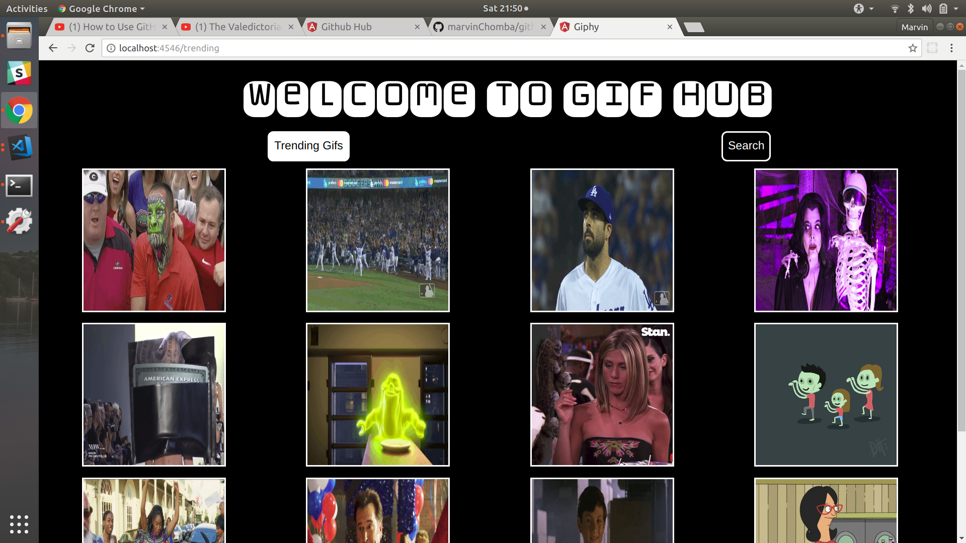 GitHub - marvinChomba/gifhub: A website where someone can view trending ...