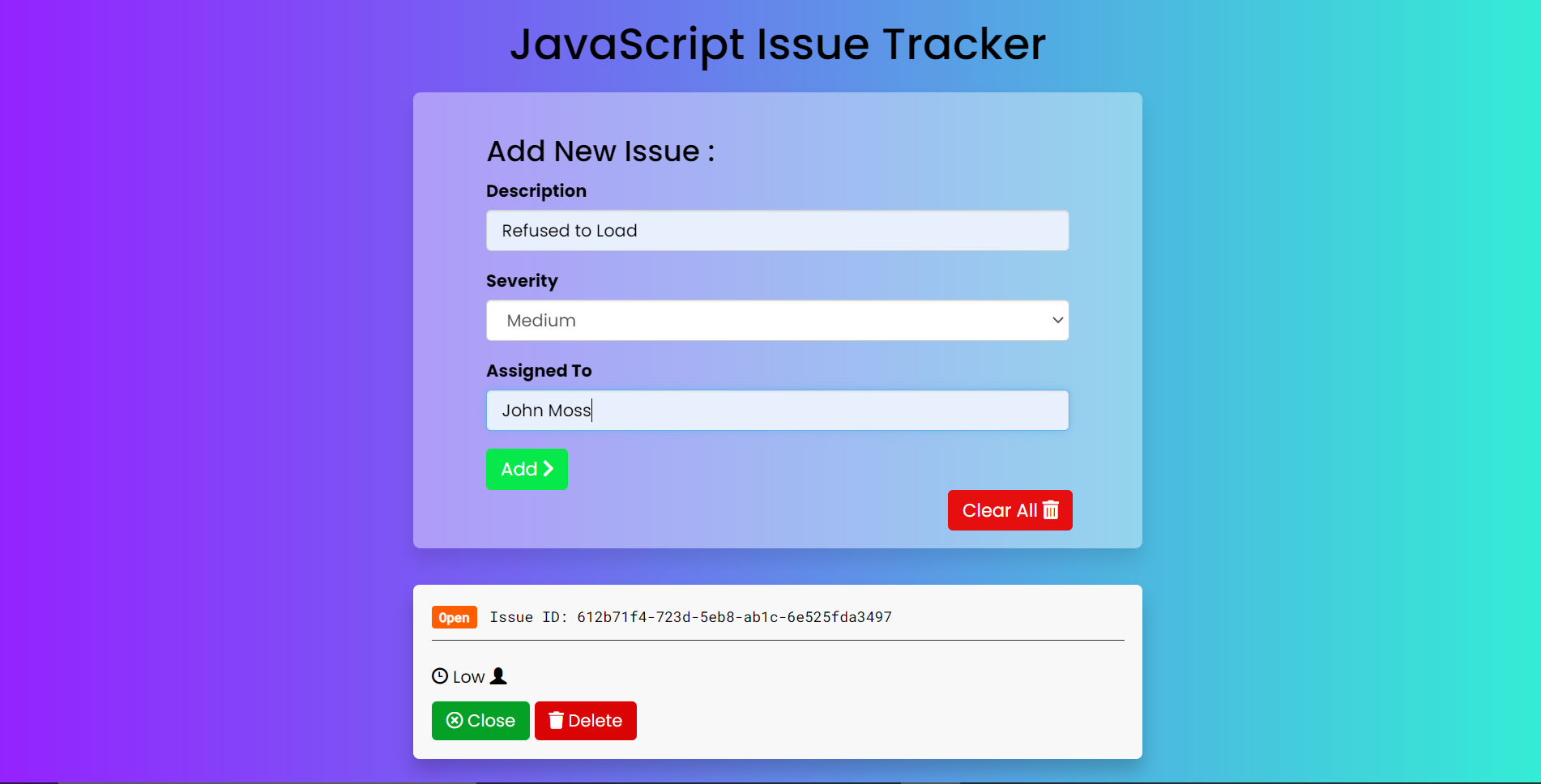 GitHub - henryayo/javascript-issue-tracker