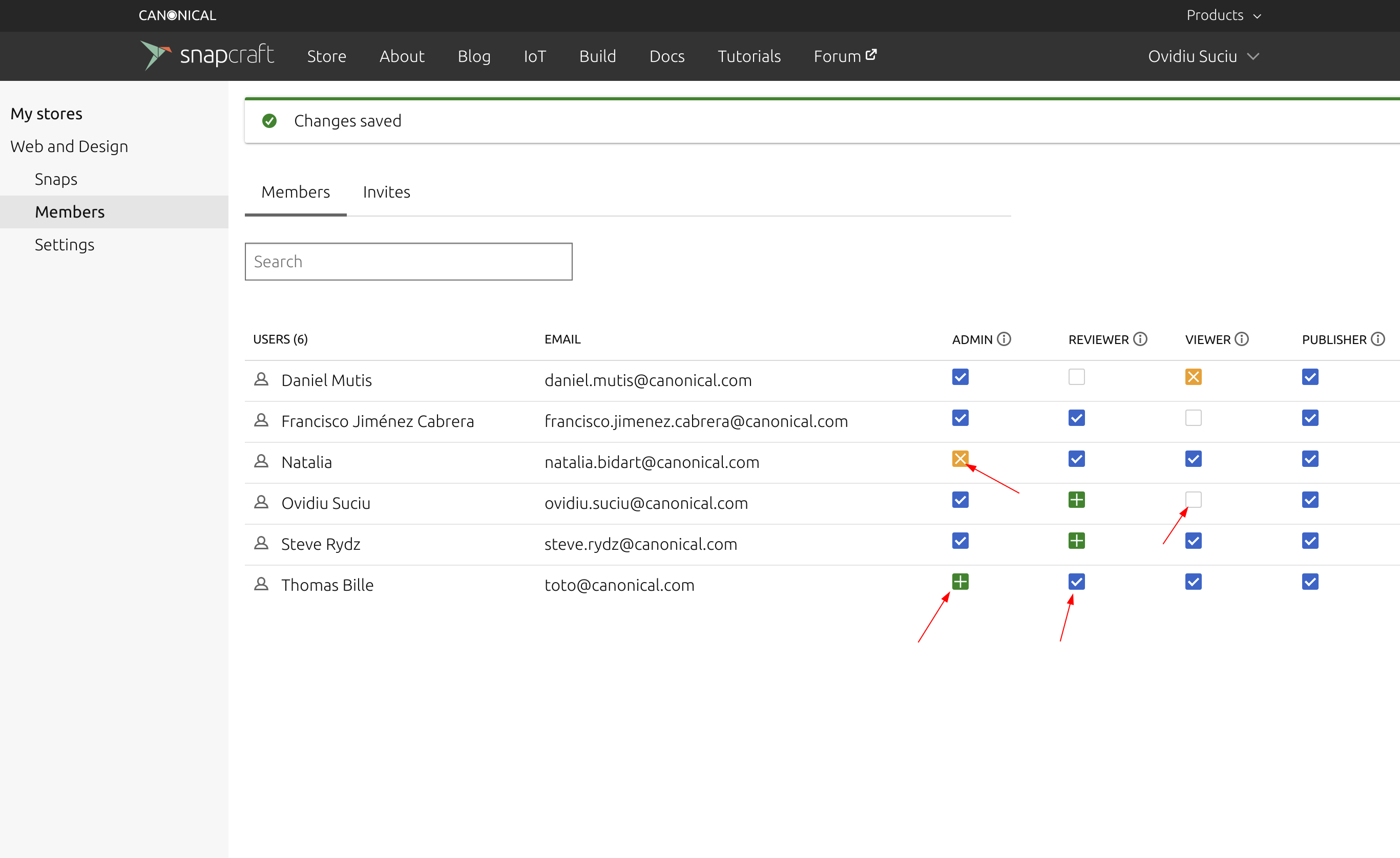 Checkboxes on admin pages are not accessible · Issue #3497 · canonical/snapcraft.io · GitHub