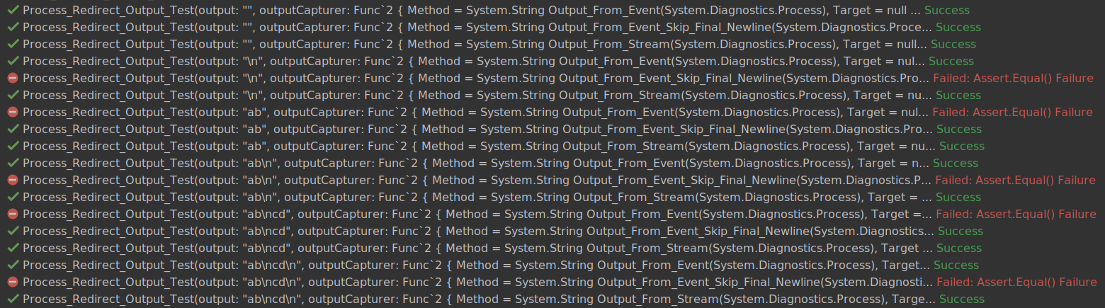 System.Diagnostics.Process.OutputDataReceived - determine final newline · Issue #78565 · dotnet ...